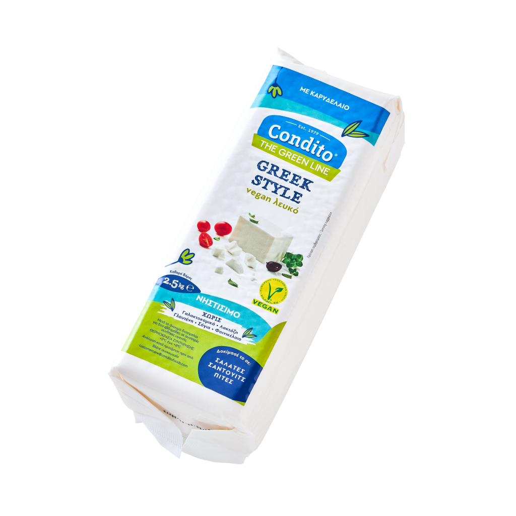 GREEK STYLE WHITE VEGAN BLOCK 2,5kg – Condito